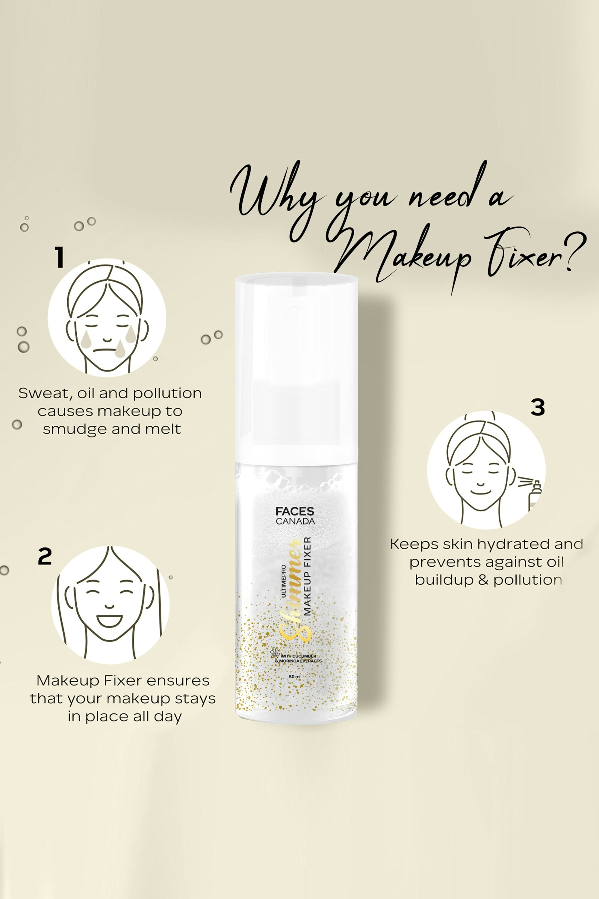 Ultime Pro Shimmer Makeup Fixer Spray Mini – Kult